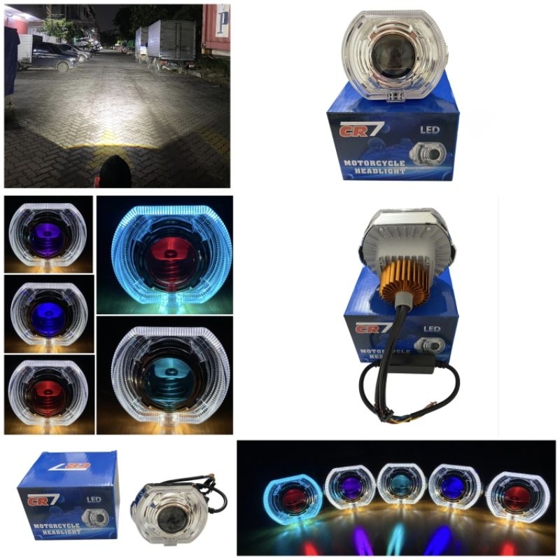 ORI 4.5 Inch CR7 Cut Off Shroud Chrome Led Projie Light 30W | Shopee ...