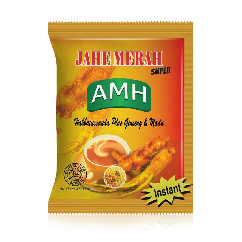 MERAH [Per Sachet] AMH Red Ginger plus Habbatussauda 20gr - Red Ginger ...