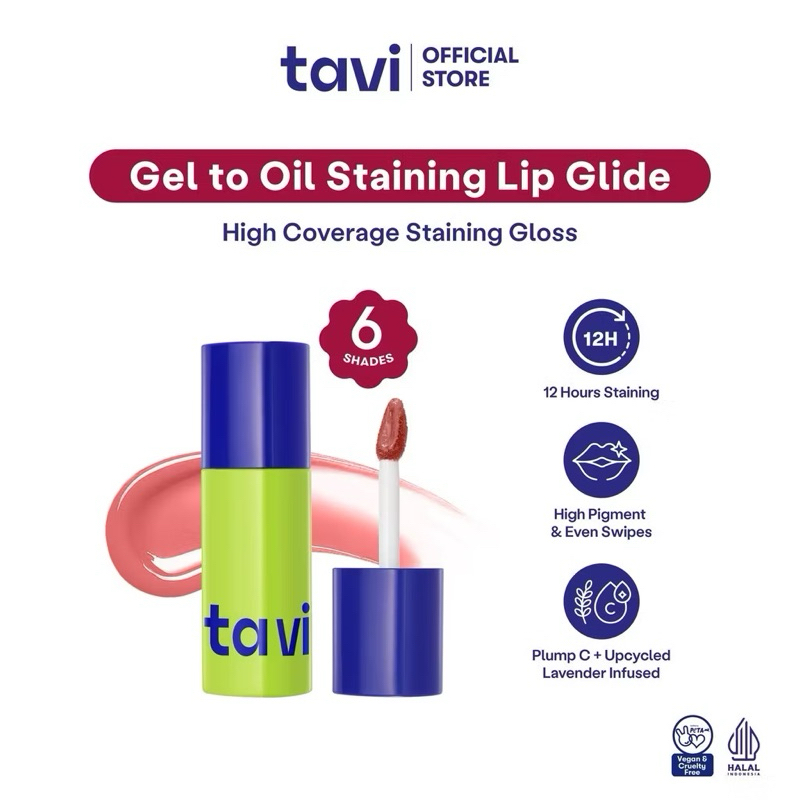 [Shade Chai]tavi Gel to Oil Staining Lip Glide 4g (Can Delivery Same ...