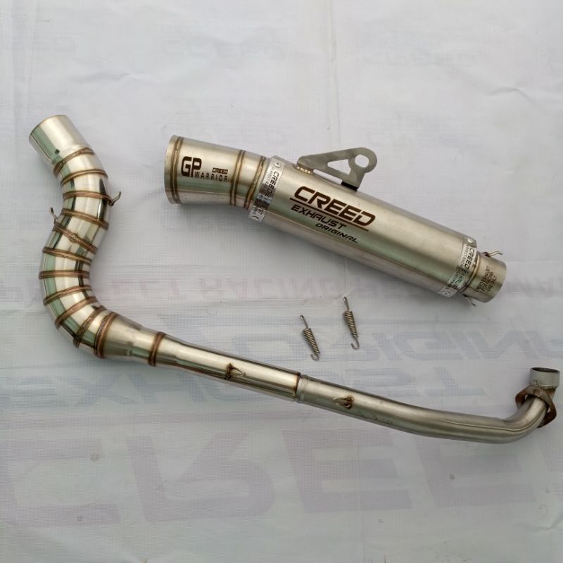 100% Original Creed exhaust conical open pipe 1set big elbow Fury 125 ...