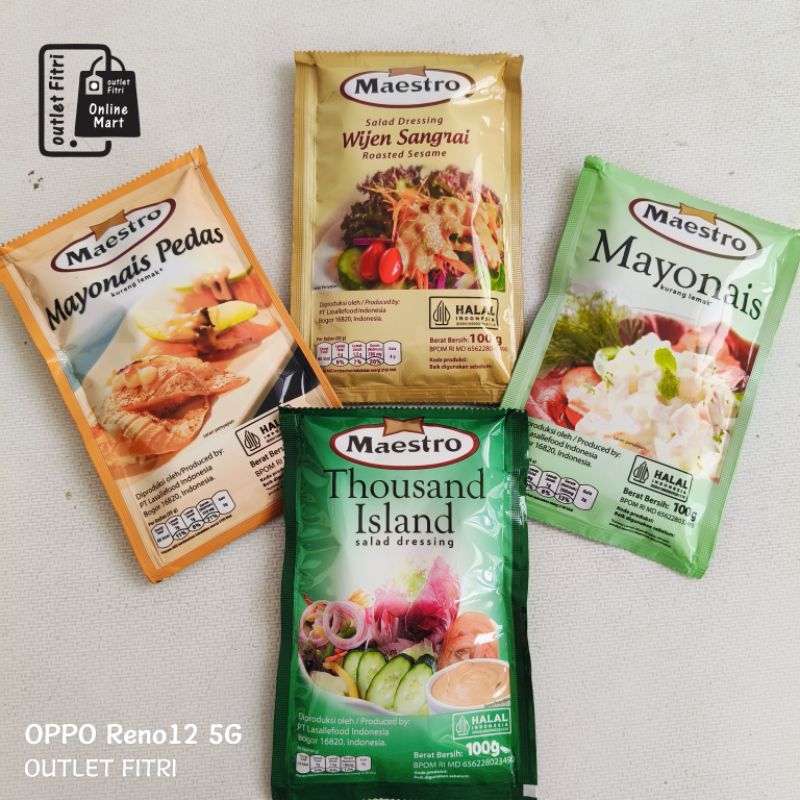 [100gr] Maestro Roasted Sesame - Spicy Mayonnaise - Mayonnaise ...