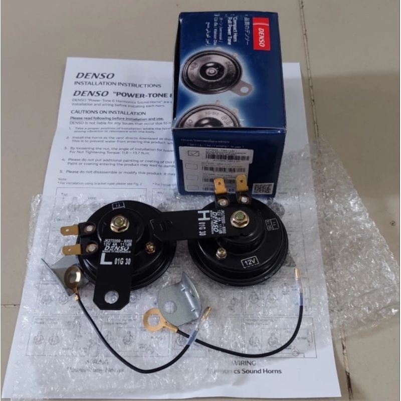 DENSO 12V Disc Horn 1Set (2 pcs) | Shopee Philippines
