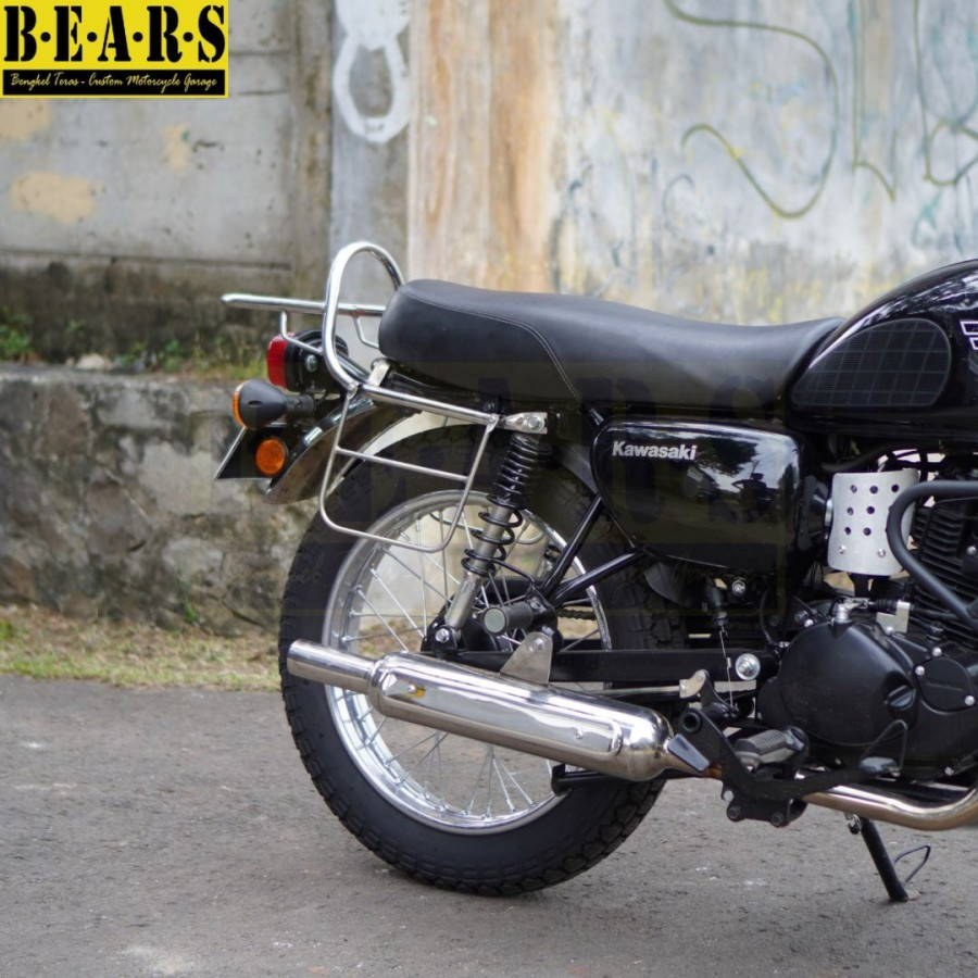 Backrack Back Rack Wing Kawasaki W175L W 175 L Custom PnP Special W175L ...