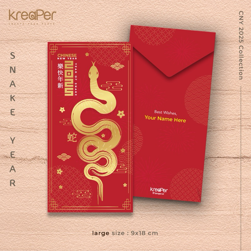 Envelope / ANGPAO IMLEK CNY 2025 YEARS PREMIUM SNAKE (SNAKE-04 ...