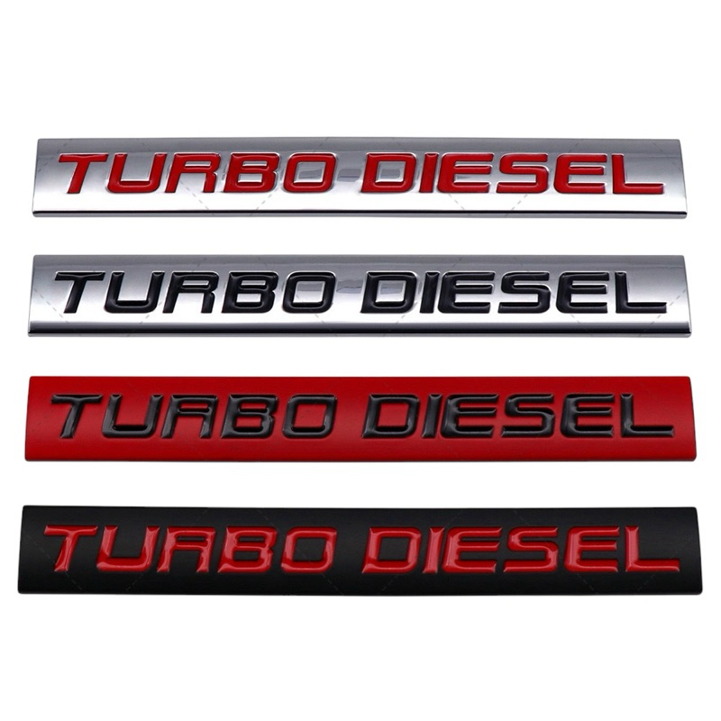 Full Metal 14.8CM Turbo Diesel Car Emblem Sticker | Shopee Philippines