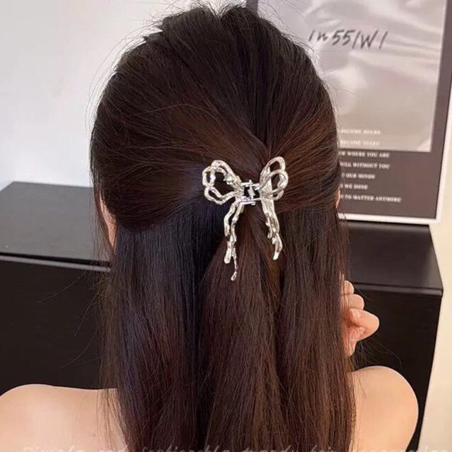 Medium Iron Ribbon Hair Claw / Metal Ribbon Hair Claw | Shopee Philippines