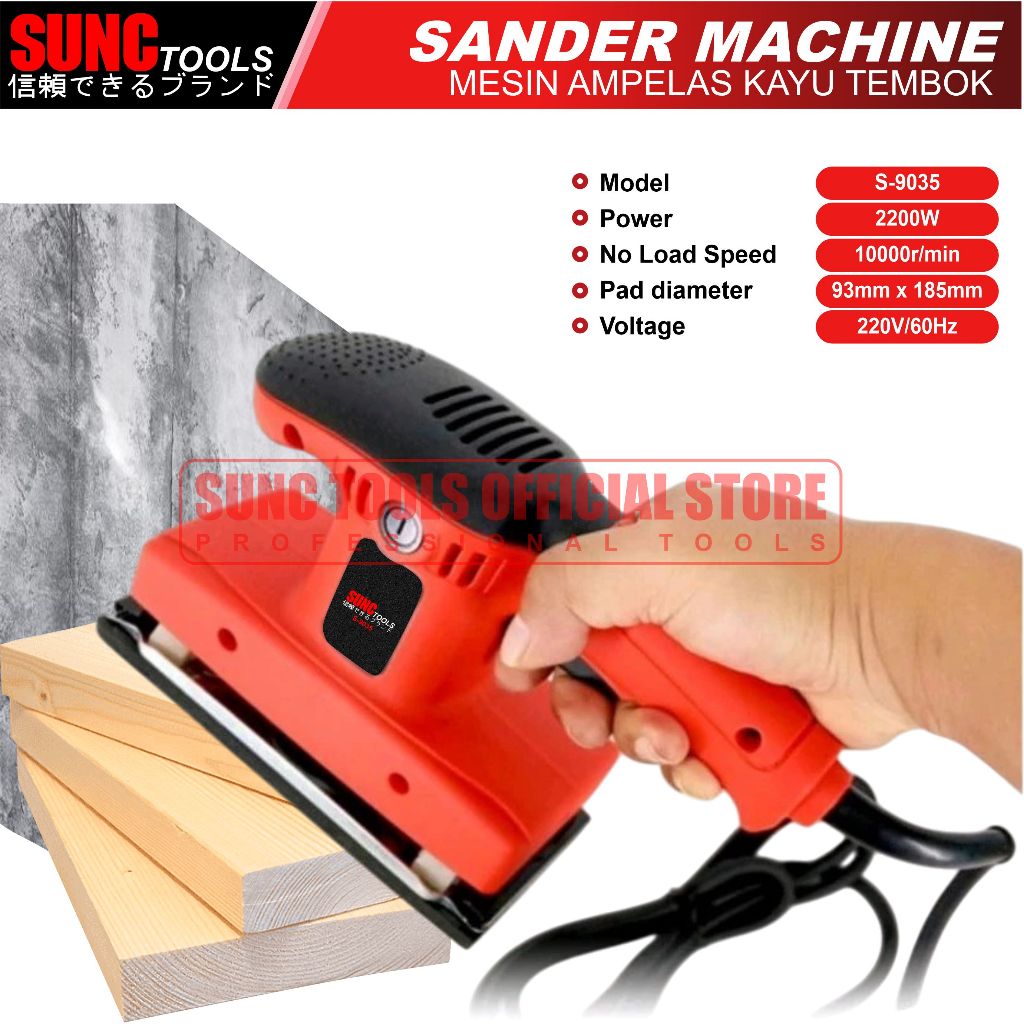MESIN KAYU Electric Wood Sanding Machine Wall Sanding Machine Electric ...