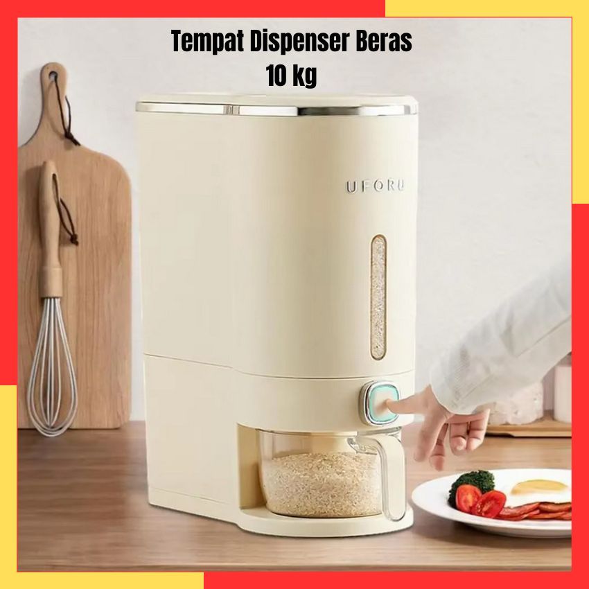10 kg Rice Dispenser New Model Aesthetic Rice Box Container | Shopee ...