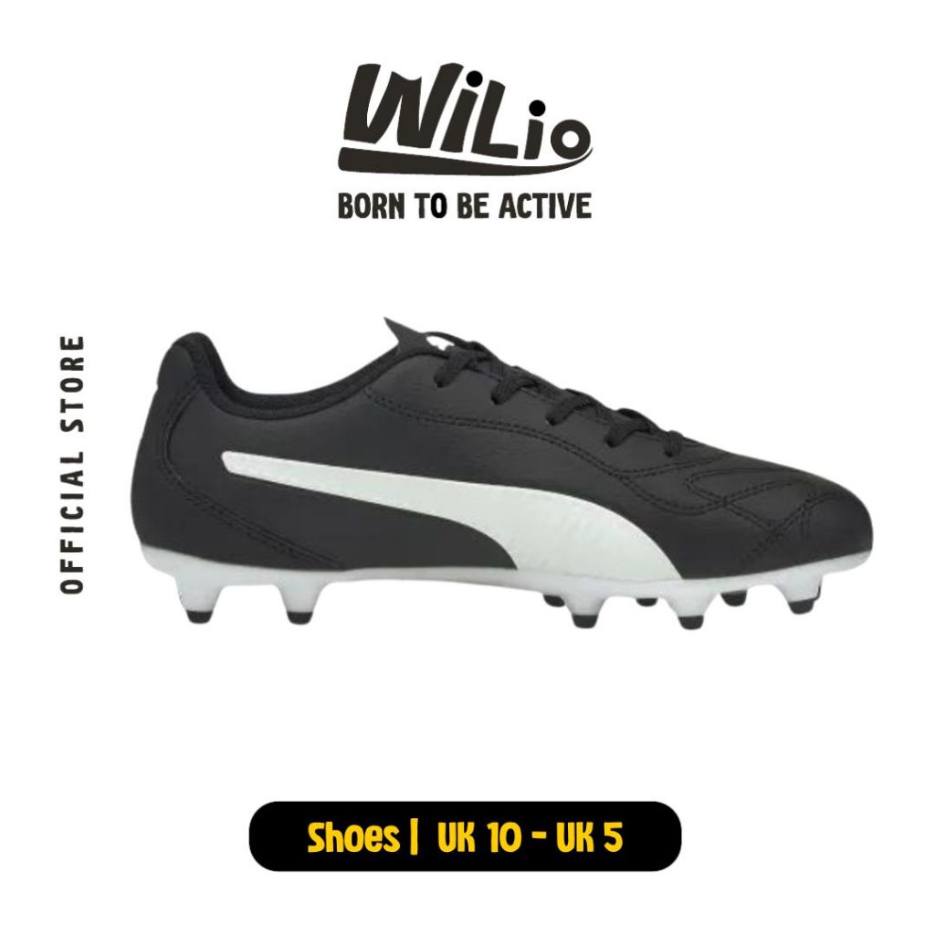 PUMA Monarch II Fg/Ag Jr. Puma 10656201 - Children's Shoes (Black ...