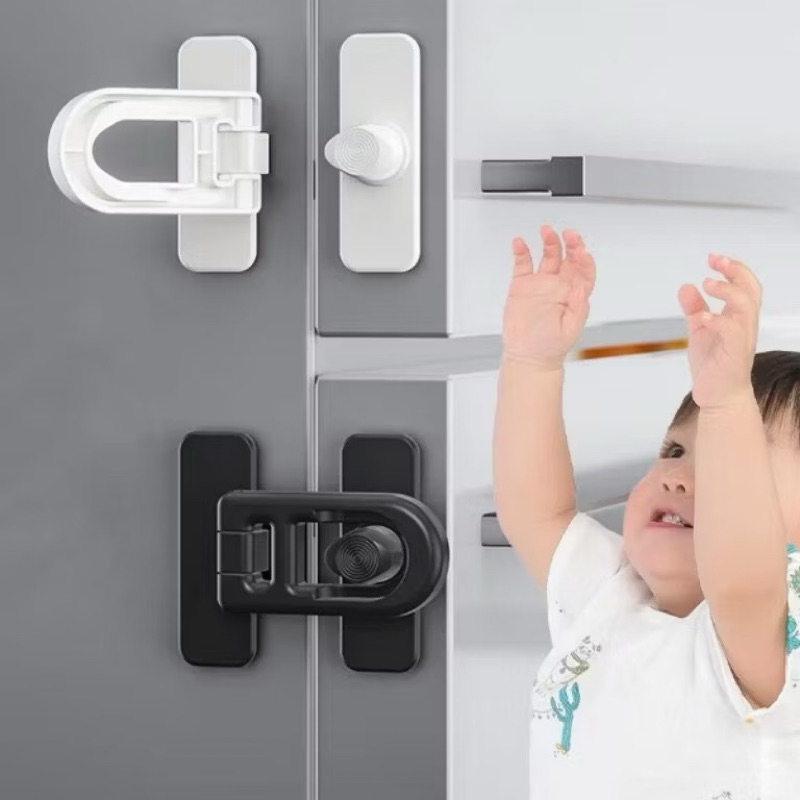 Safety Refrigerator Lock Cupboard Drawer Safety Baby Lock | Shopee ...
