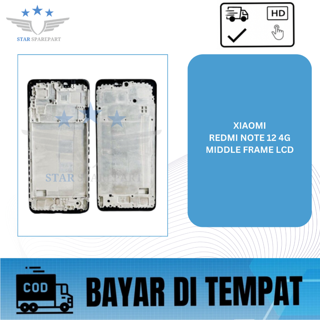 MIDDLE FRAME LCD XIAOMI REDMI NOTE 12 4G / LCD STAND | Shopee Philippines