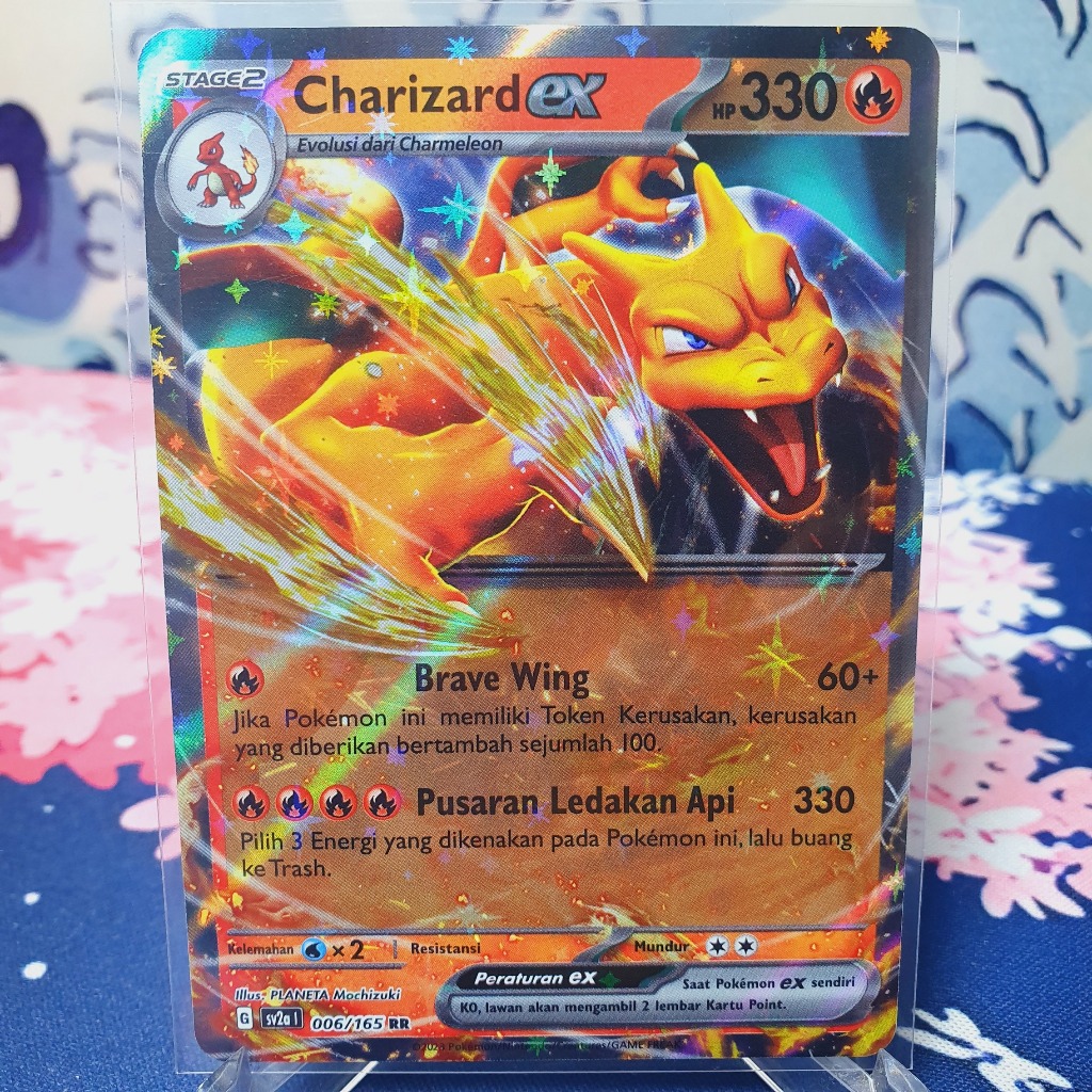 Charizard ex RR sv2a 006/165 Pokemon TCG Indonesia Pokémon 151 | Shopee Philippines