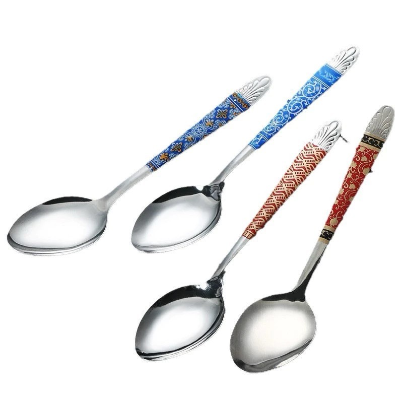 1 PCS STAINLESS STEEL BATIK MOTIF TABLE SPOON WEDDING SOUVENIR ...
