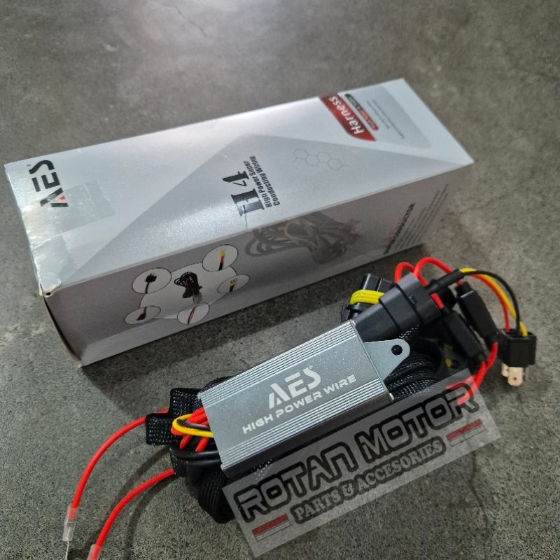 Aes BILED RELAY CABLE set / UPS WAYMAKER HIGH POWER 300W H4 Socket ...