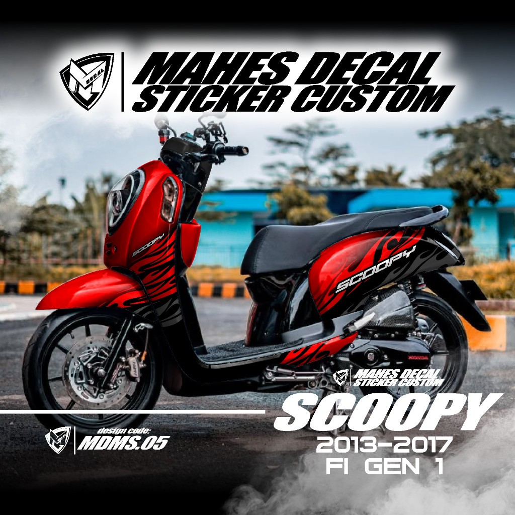 Newest Decal Sticker Honda Scoopy FI 2013 2014 2015 2016 2017 Full body ...