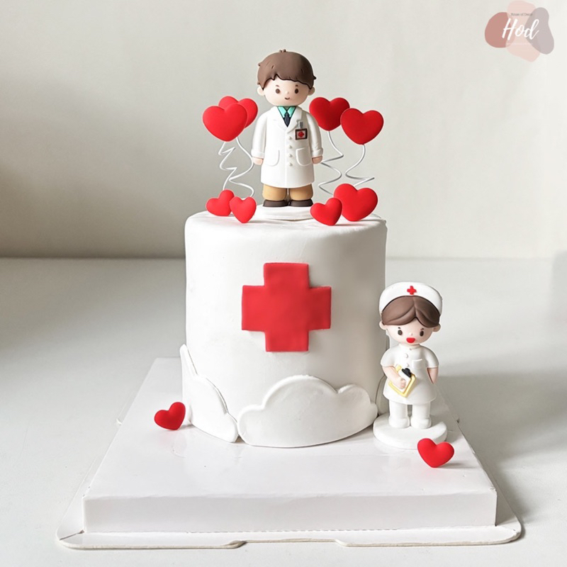 Nurse Topper Doctor Topper Rubber Doctor Nurse Cake Decoration for ...