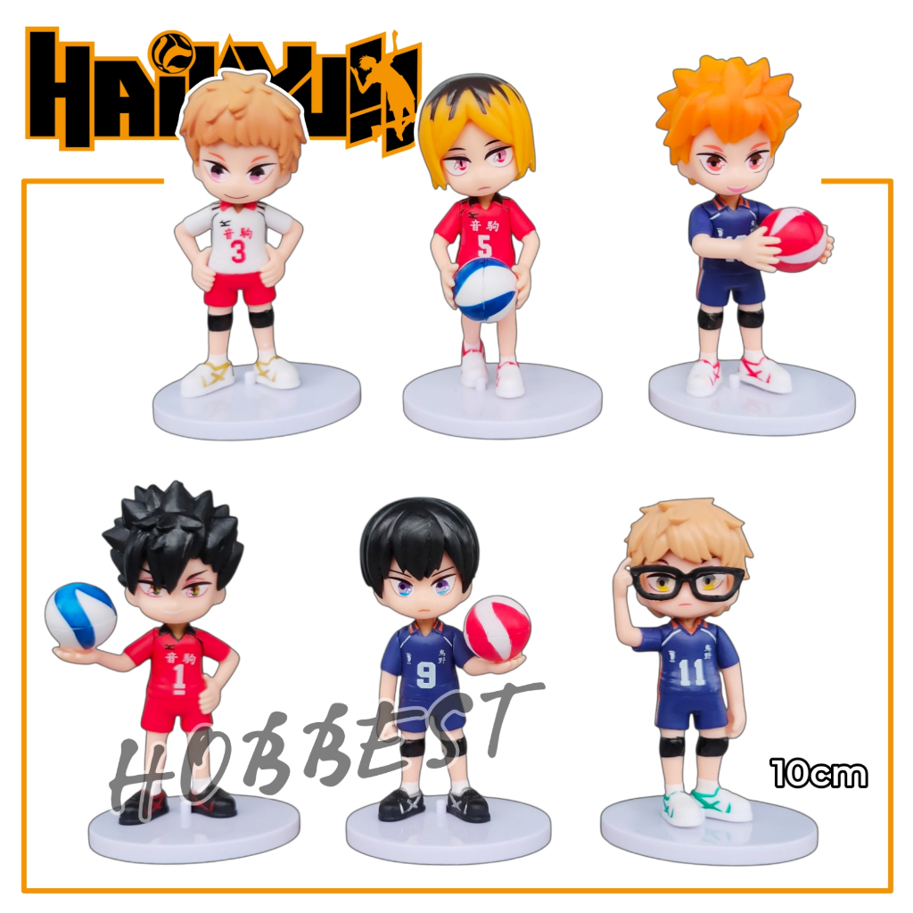 Haikyuu Action Figure set Miniature Cake Topper Display Volleyball ...