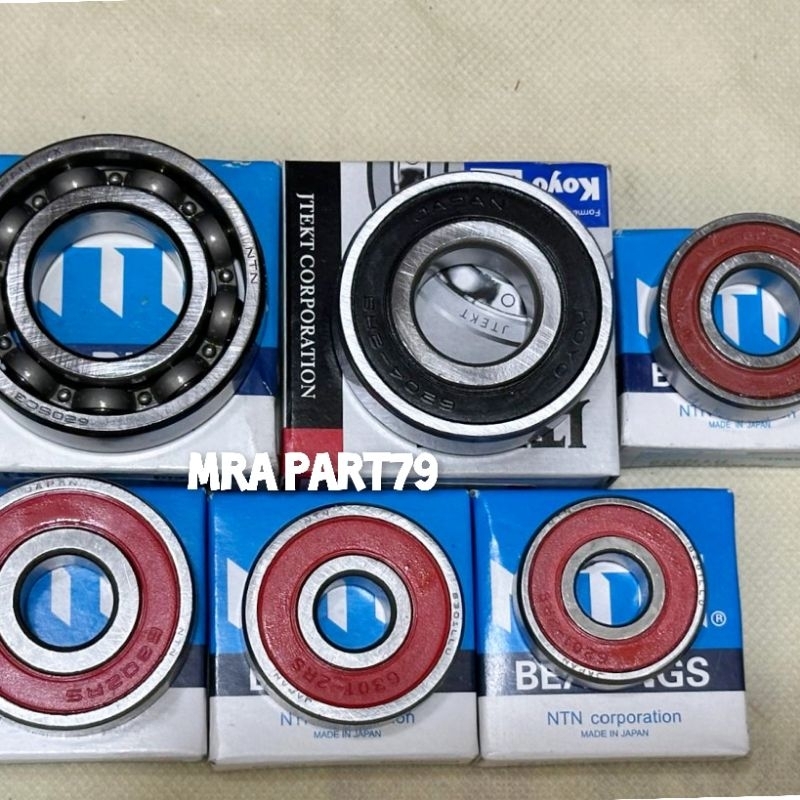 Bearing RASIO SET 6PCH NTN/KOYO JAPAN ORIGINAL YAMAHA NMAX 155 OLD AEROX 155 OLD LEXI 125 ...
