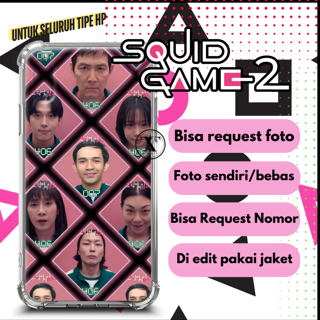 GANTUNGAN Custom CASES ALL TYPES OF HP || Squid GAME HP CASE || Custom ...
