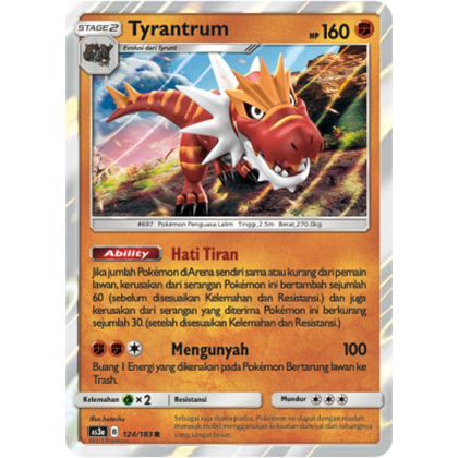 Pokemon TCG INDONESIA TYRANTRUM AS3A 124/183 | Shopee Philippines
