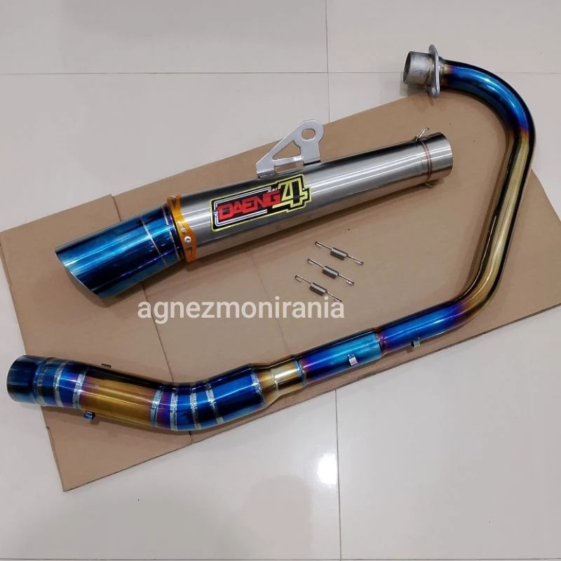 Daeng Sai4 open pipe Exhaust 1set for Tmx 125/155 Rusi tc 125/150 Skygo ...