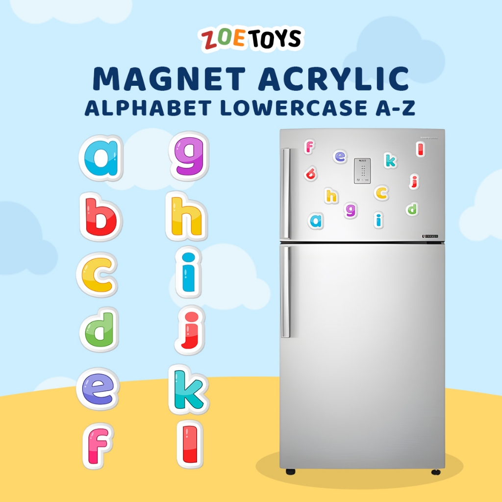 Zoetoys Magnet Acrylic Alphabet | Alphabet Acrylic Refrigerator Sticker ...