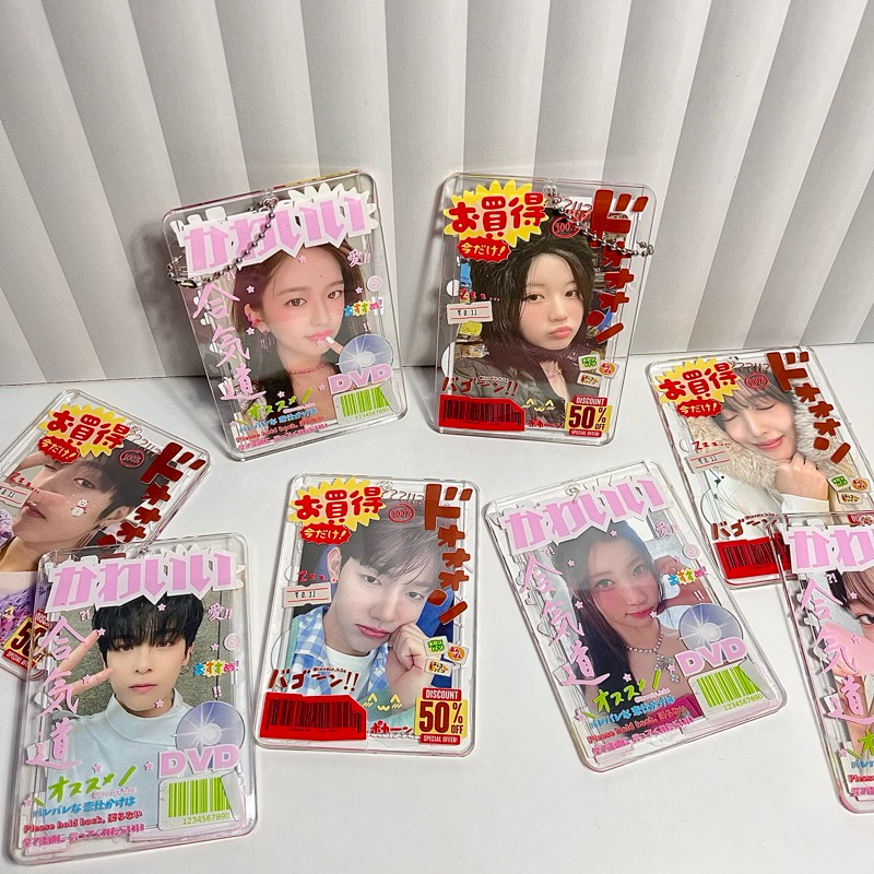 [genki] Transparent photocard holder acrylic cahol transparent double ...