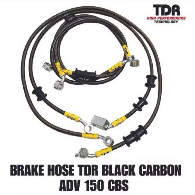 Tdr Racing Brake Hose V.24 Black Carbon Honda ADV 150 160 CBS | Shopee ...