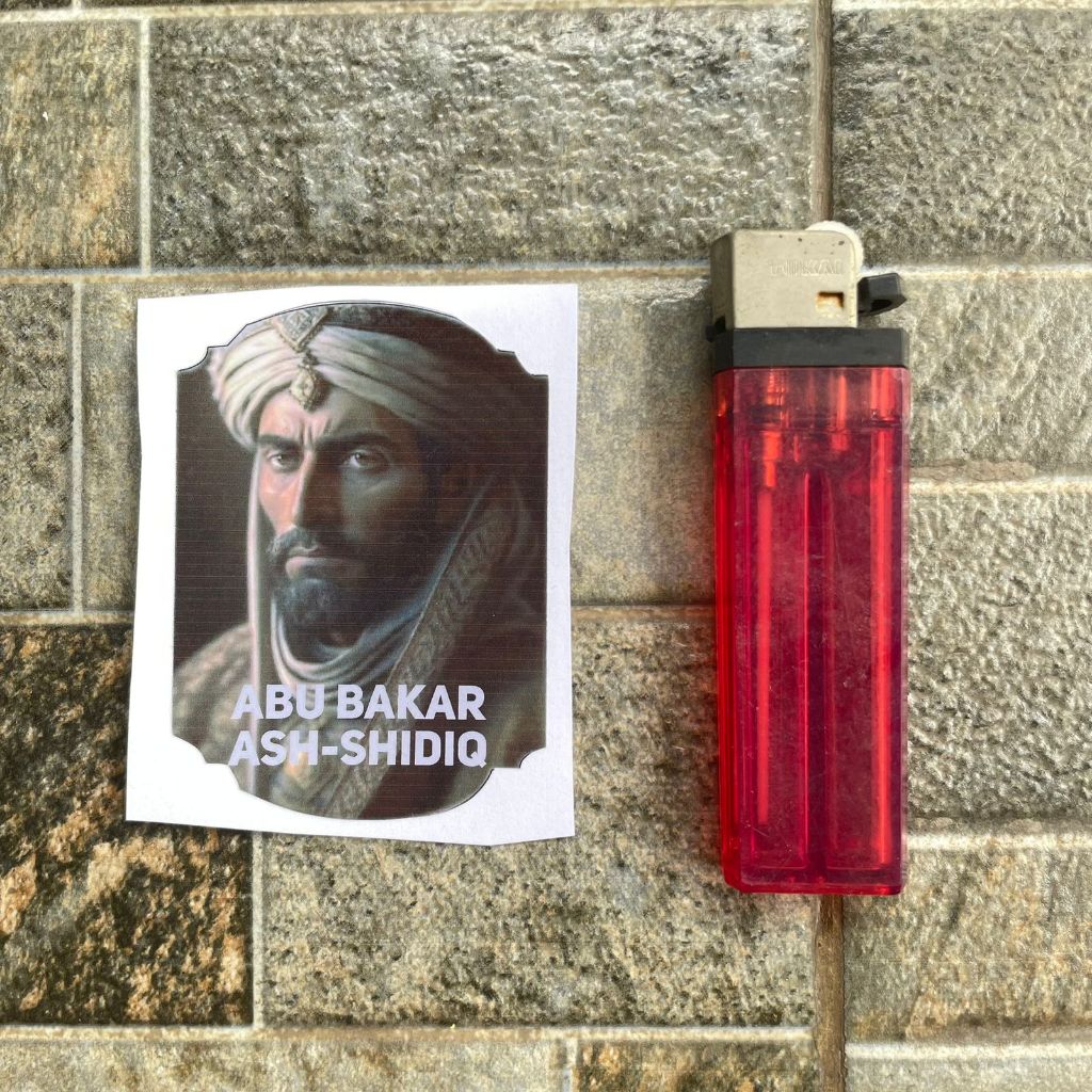 Sticker of Islamic Figures Muslim Caliph Abu Bakar As Shidiq Khalid Bin ...