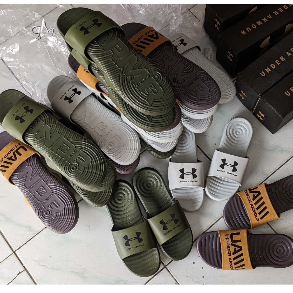 UNDER ARMOUR Original Ansa slid Under Armor sandals for men | Shopee ...