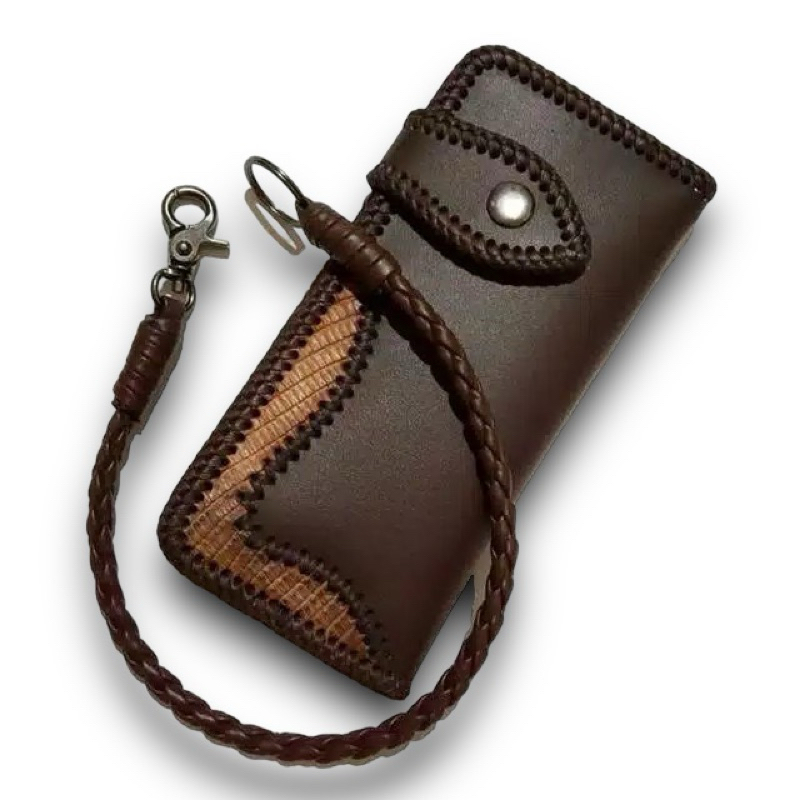 Men's Long Leather Wallet Bikers Wallet NEWEST ORIGINAL GARUT Handmade ...