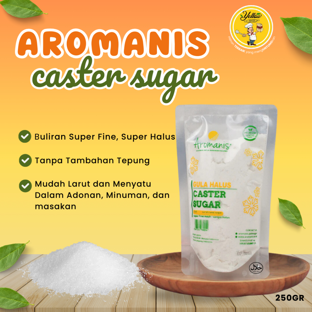Aromanis ORGANIC CASTER SUGAR / CASTER SUGAR 250GR | Shopee Philippines