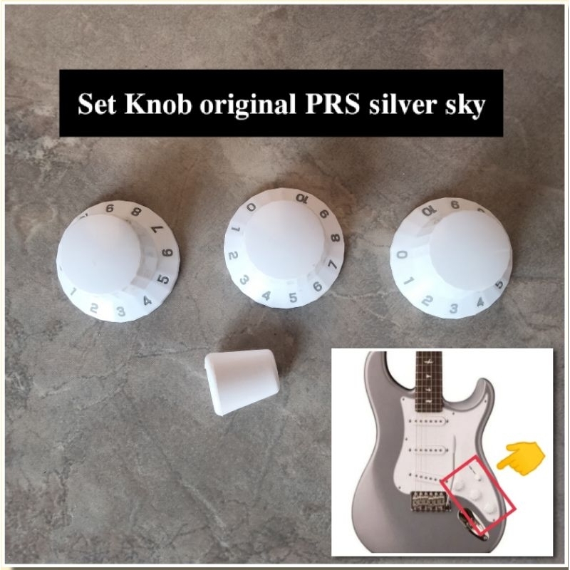 Guitar knob prs john mayer silver sky original guitar knob set | Shopee Philippines