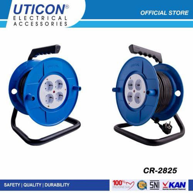 Uticon 25m SNI Roll Cable / CR- 2825 25 meter Grounded Roll Cable ...