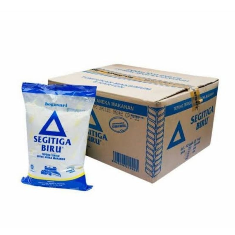 Blue Triangle Flour 1 box size 1kg contains 12 pcs | Shopee Philippines