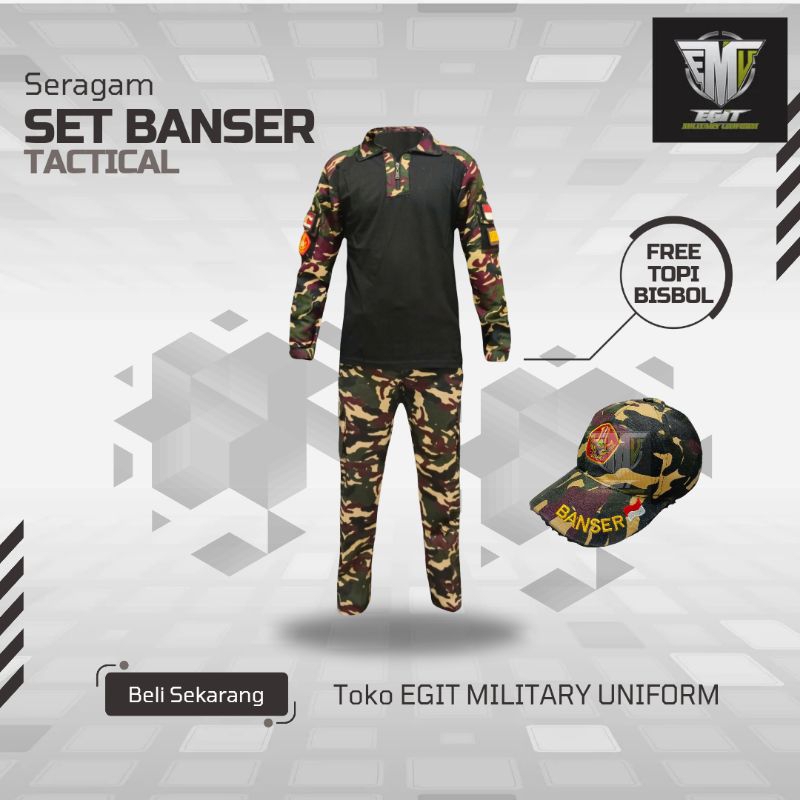 Banser tactical suit - 1 set of banser tactical uniform - banser ...