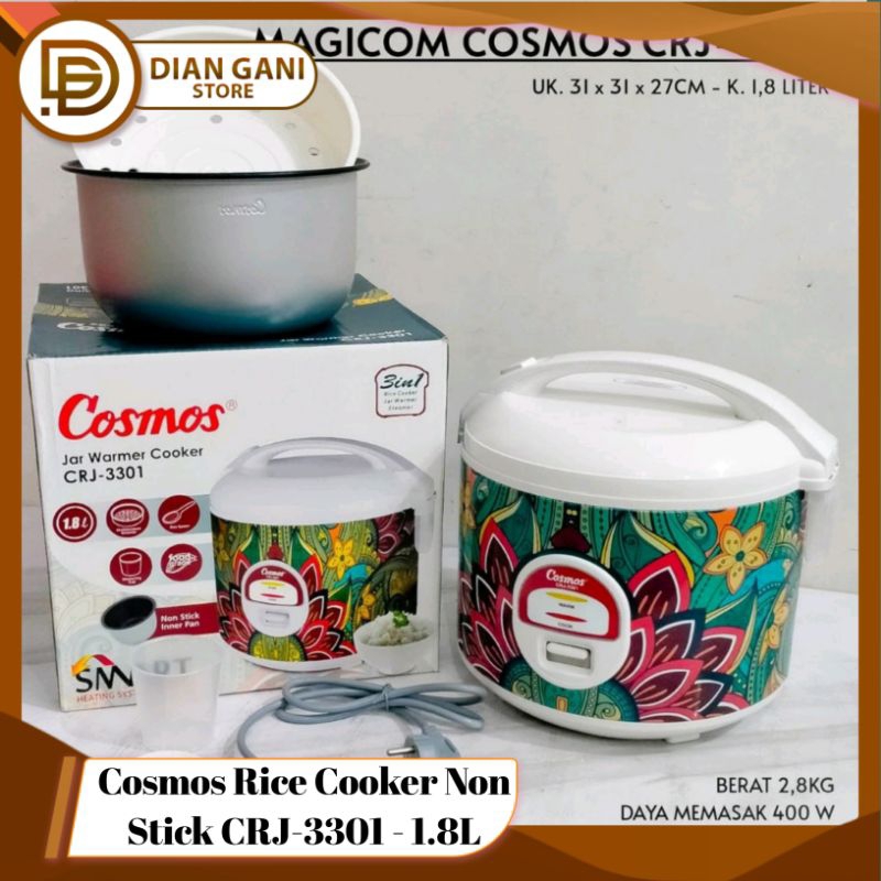 Cosmos MAGIC COM RICE COOKER CRJ 3301 BATIK / CRJ3301 BATIK CAPACITY 1 ...