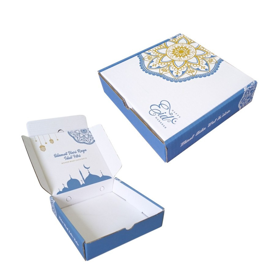 Cardboard 4 Jars 250gr Eid Box Packaging Cookies Packaging Hampers Eid ...