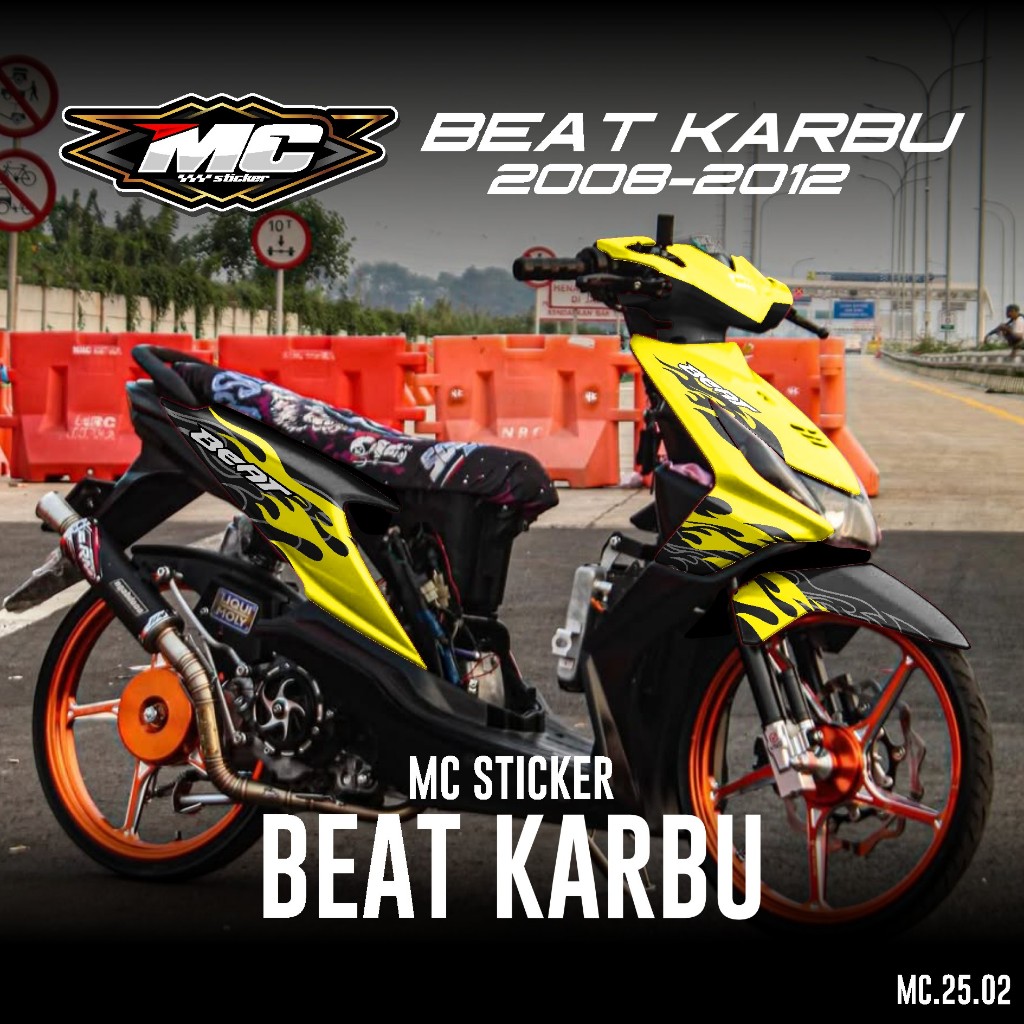 Decal Sticker Honda Beat Karbu 2008 2009 2010 2011 2012 Latest Full ...
