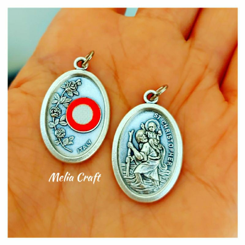 Relikui St Kristoforus Medals - St Christopher Relic Medals - Third ...