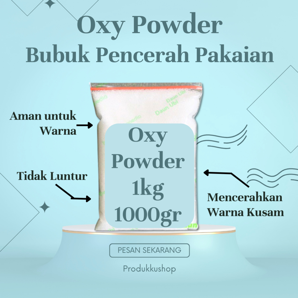 Oxy Clean Oxy Powder Detergent Clothes Whitener & Stain Remover 1kg ...