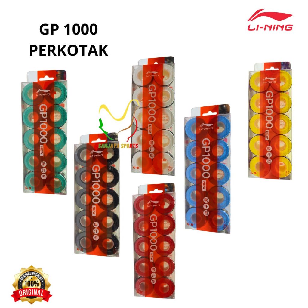 Rubber GRIP BADMINTON LINING GRIP LINING GP 1000 PER BOX ORIGINAL ...