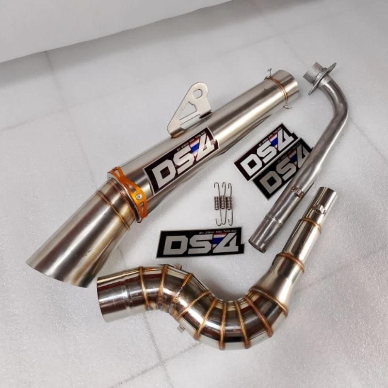 Open Canister Daeng Ds4 pipe power highmount for fury125 Raider j ...