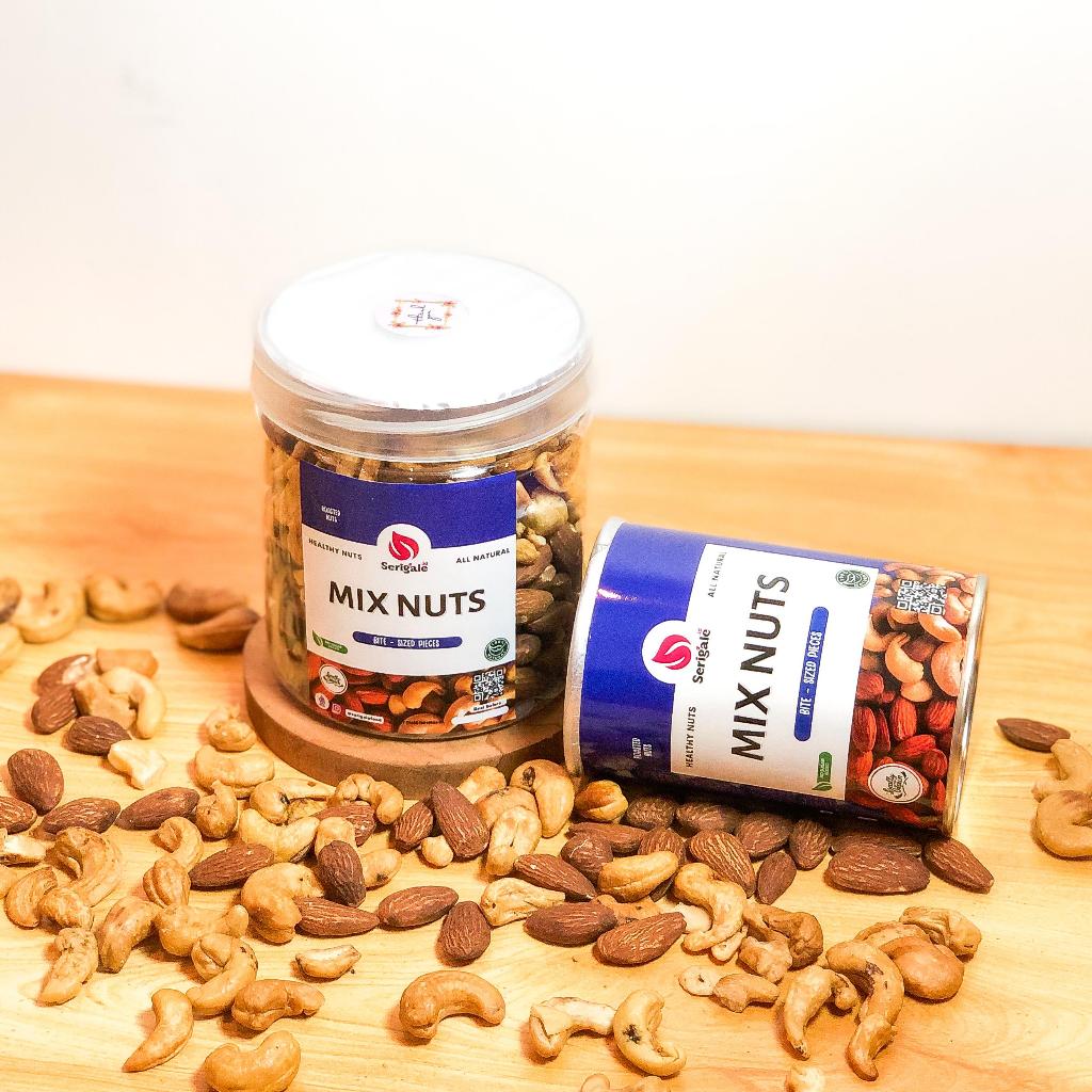 Serigale Mix Roasted Nut l Low Calorie Roasted Almond Cashew Nuts Jar ...