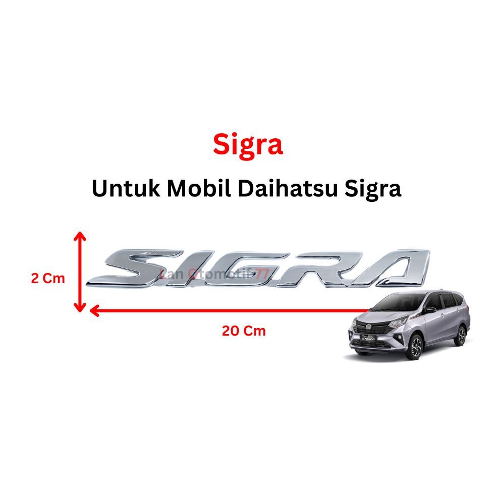 Sigra Car Logo Emblem for Daihatsu Sigra | Shopee Philippines