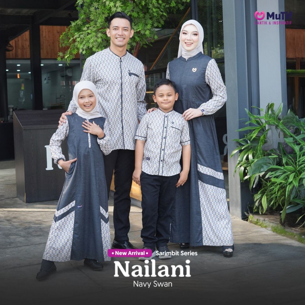 MUTIF NAILANI - RAUF NAVY SWAN SARIMBIT COUPLE NEWEST 2025 | Shopee ...