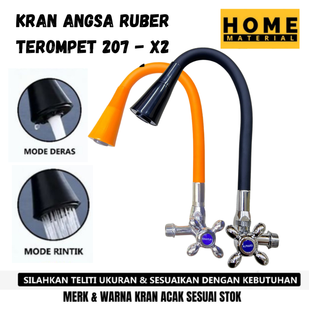 Flexible rubber trumpet goose sink faucet 207 -x2 Homematerial color ...