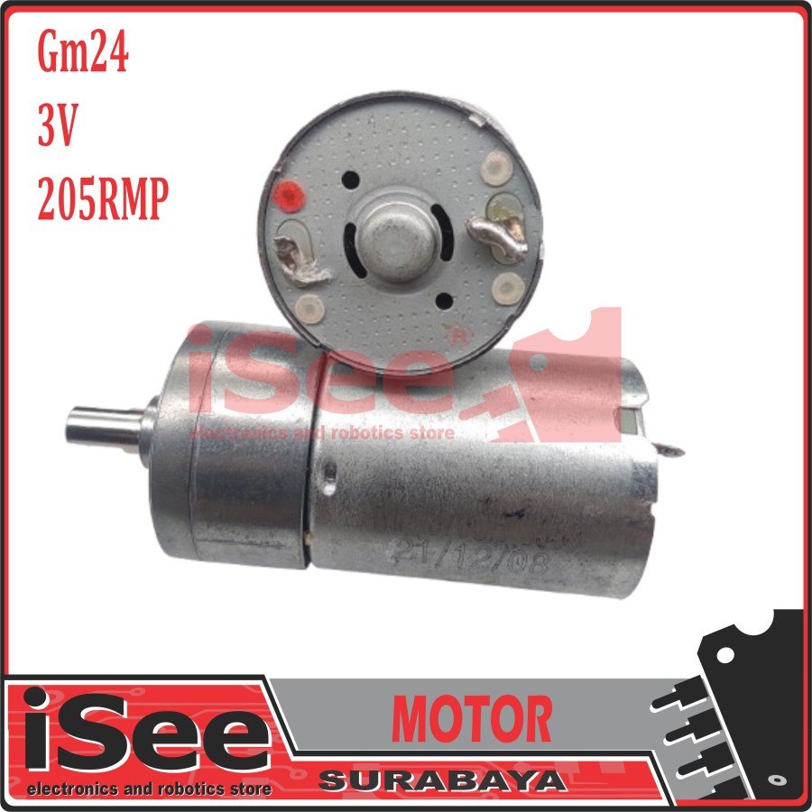 Gm24 dc motor 3V 205rpm micro speed gear box High Torque Alternative sumo robot motorbike dc ...