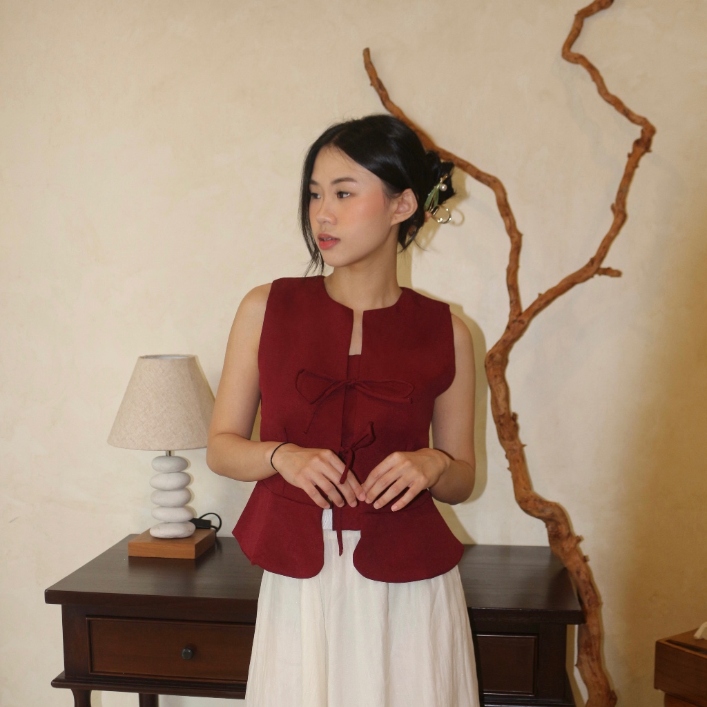 BAECHIC.CO - Fortune Vest Top | Women's Premium Sleeveless Ribbon Vest ...