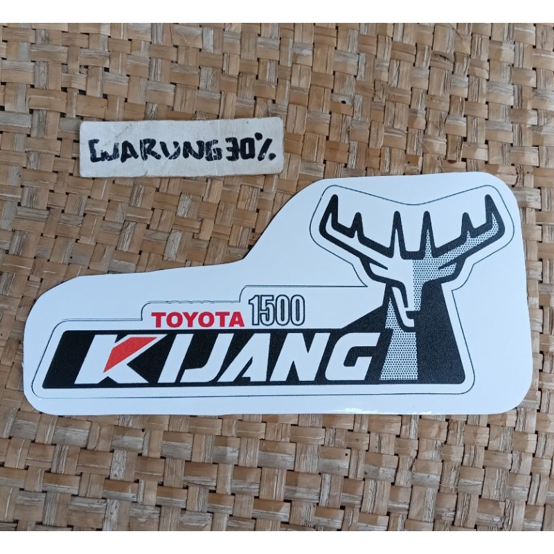 The Toyota1500 kijang super minibus sticker, the uv cutting sticker is ...